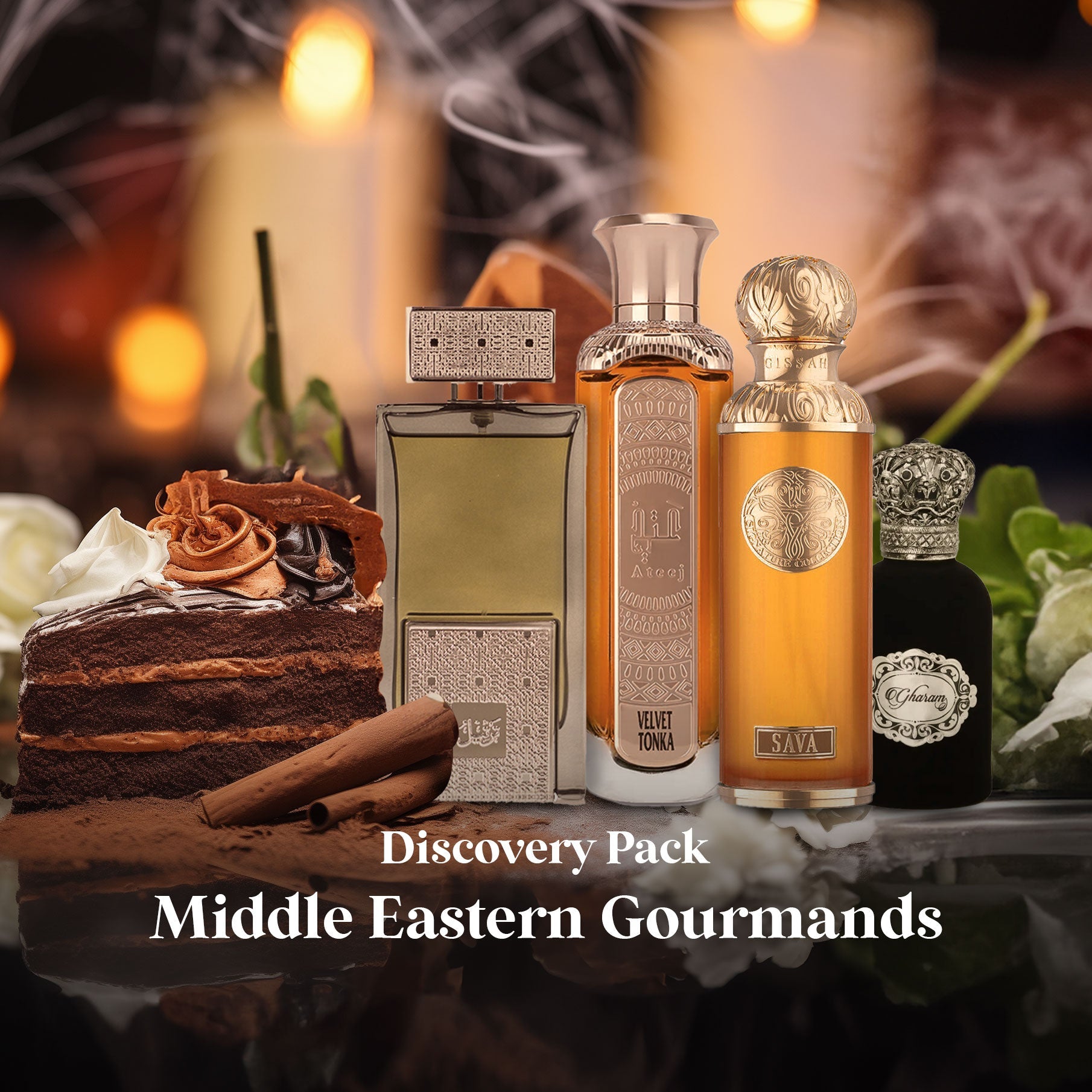 Gourmand Fragrance Discovery Set | RareScents Niche Middle Eastern Perfumes